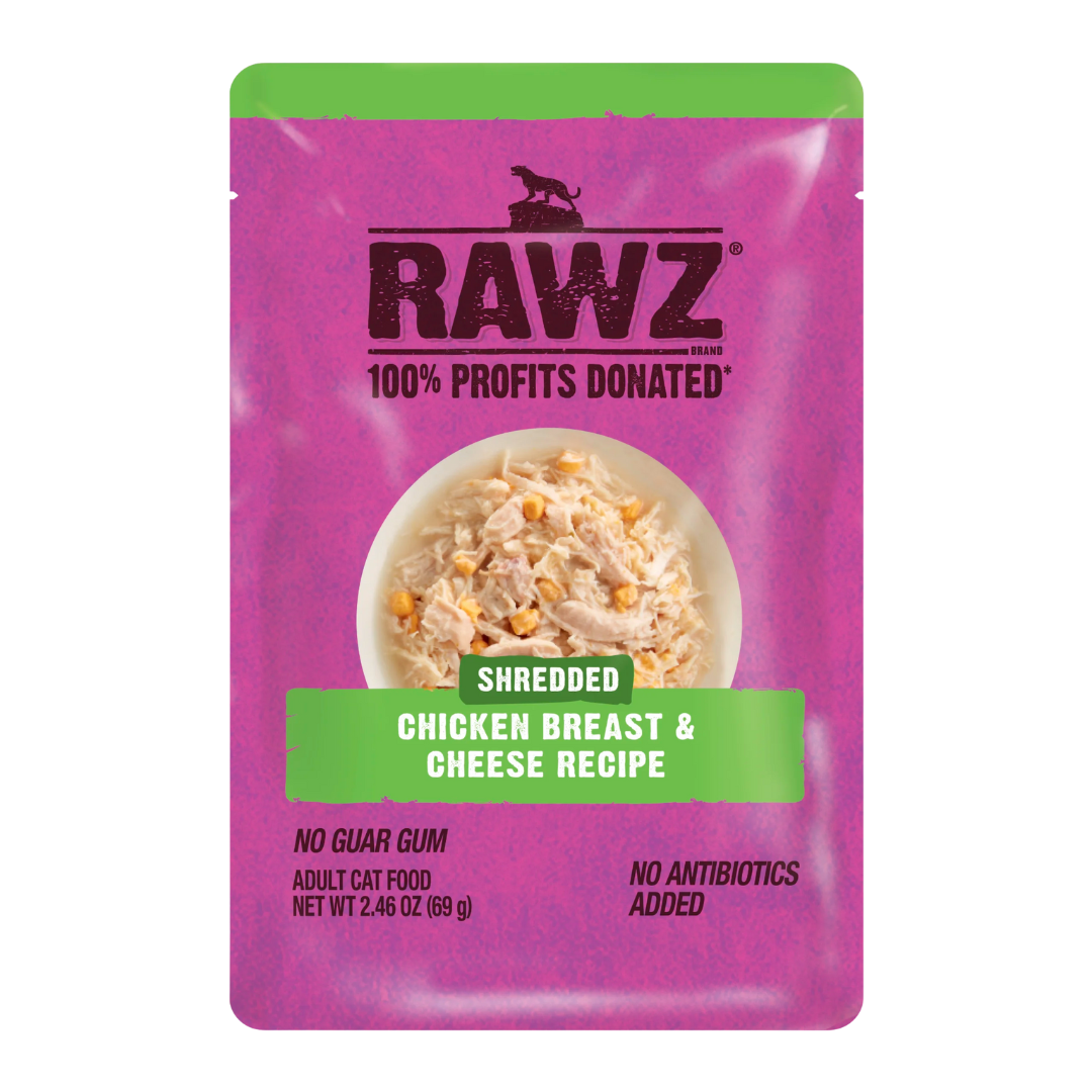 RAWZ Shredded Chicken Cat Food Pouches – Pawsnickety Pets